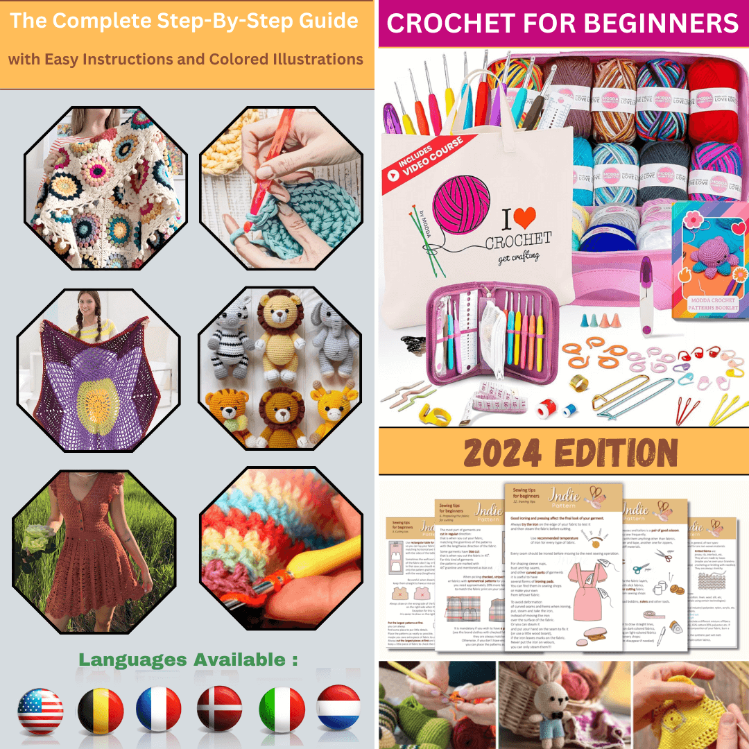 Mega Bundle +1000 Crochet Patterns – Study Guides